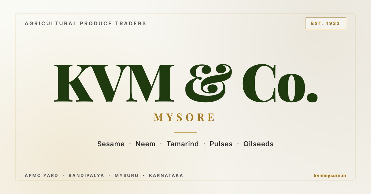 The Seasonal Calendar of Karnataka Pulses and Oilseeds | KVM & Co ...